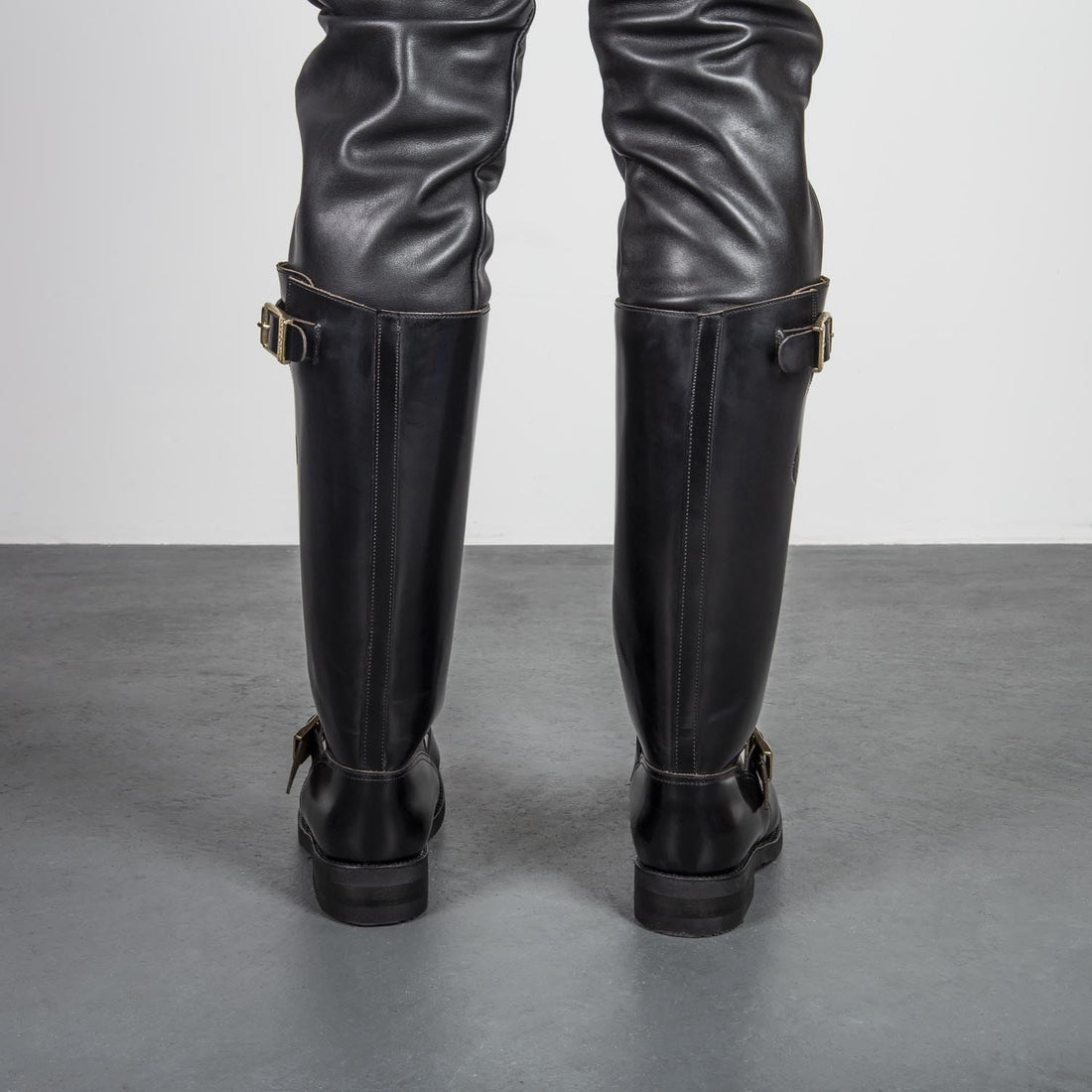 Embossy Leather Biker Boots | Embossy – REGULATION